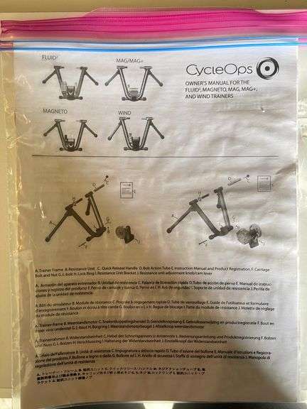 CycleOps Fluid 2 Stationary Bike Stand - Sherwood Auctions