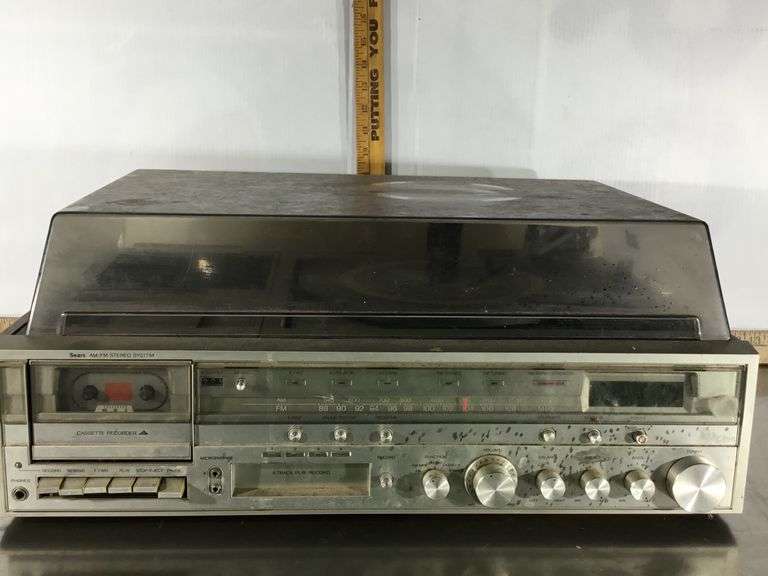 Sears AM FM Cassette Recorder 8 Track Player Stereo System - Sherwood ...