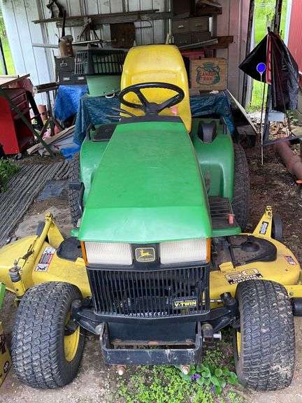 John Deere 445 Tractor w/ 60” Mower Deck - Sherwood Auctions