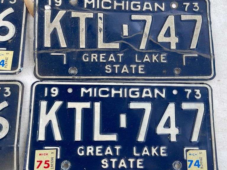 1976 Centennial & 1973 License Plates - Sherwood Auctions