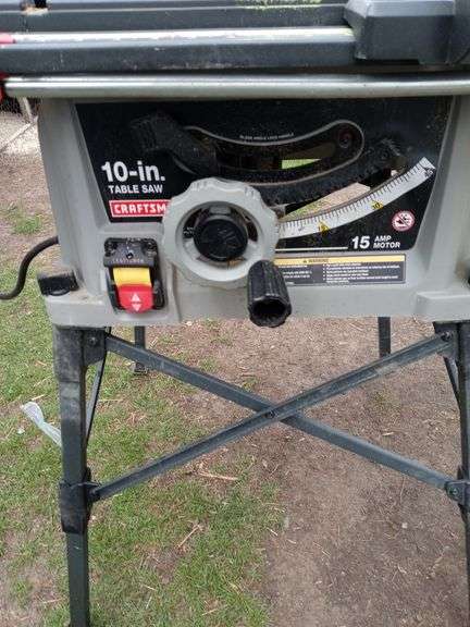 Craftsman 10" Table Saw - Sherwood Auctions
