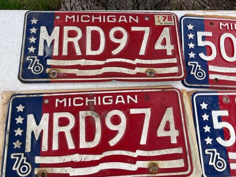 1976 Centennial & 1973 License Plates - Sherwood Auctions