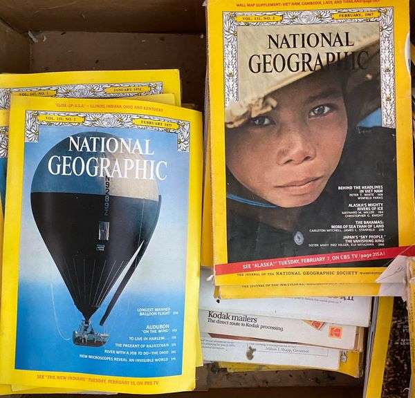 Large Box of National Geographic’s - Sherwood Auctions