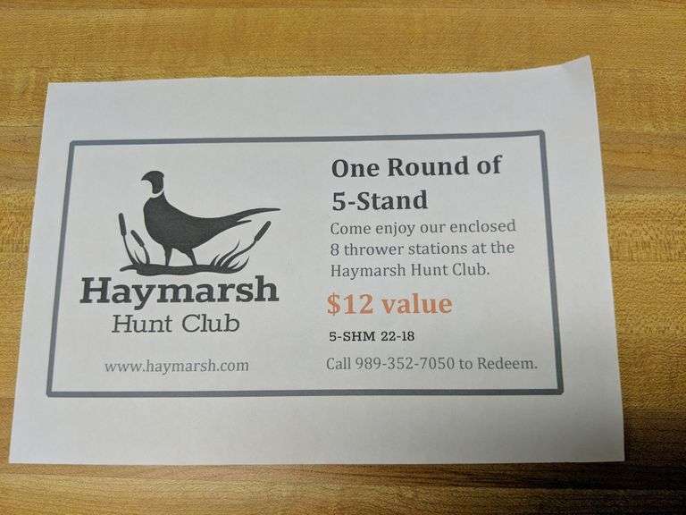 Haymarsh Hunt Club Hoodie, Mug & Trap Shooting Certificate - Sherwood ...