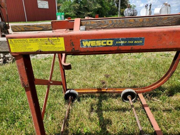 Wesco 55 gallon Barrel Drum Mover 1000 lb Capacity - Sherwood Auctions