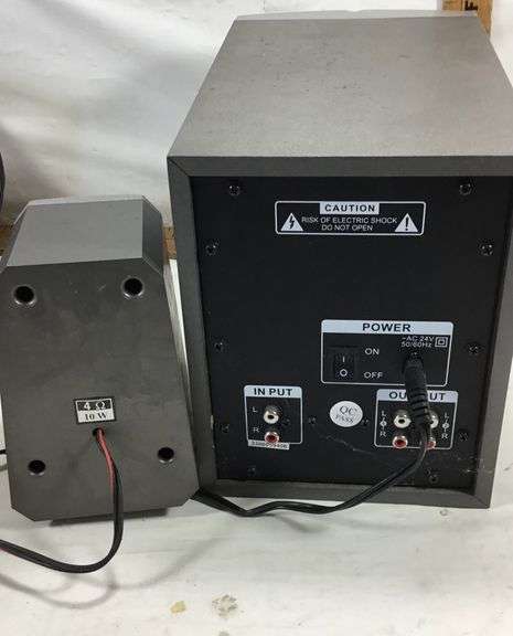 Coby 2.1CH subwoofer System - Sherwood Auctions