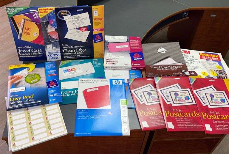 Avery, HP & 3M Labels, Post Cards, CD/DVD Labels, Laminating Sheets ...