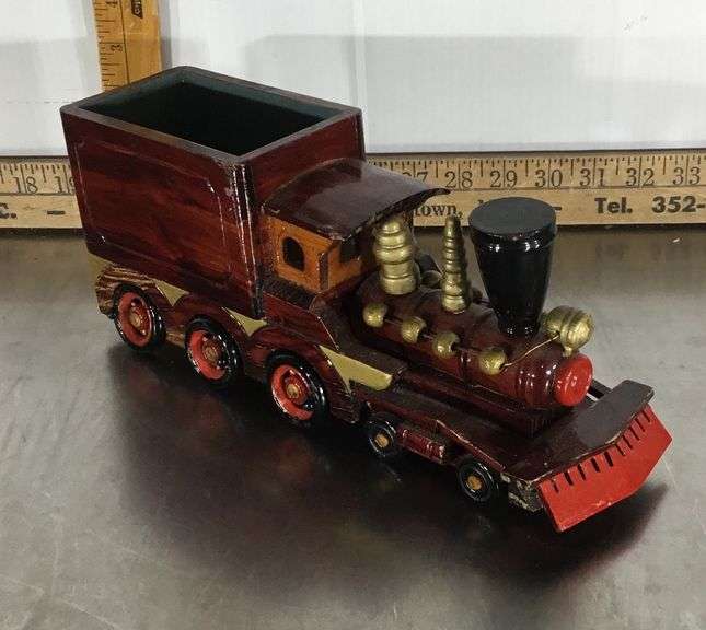Wooden Train Box - Sherwood Auctions