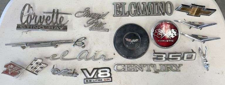 Car Emblems: Corvette, Grand Prix, El Camino, Chevrolet, Stingray ...