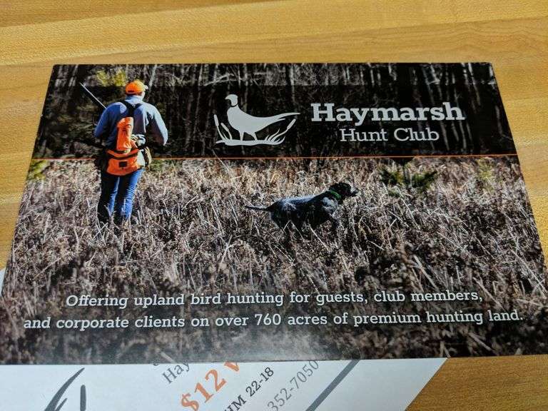 Haymarsh Hunt Club Hoodie, Mug & Trap Shooting Certificate - Sherwood ...