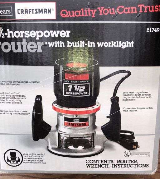 New in Box Sears Craftsman Router - Sherwood Auctions