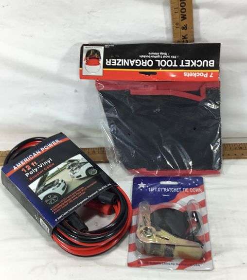 Bucket Tool Organizer, Jumper Cable and More! - Sherwood Auctions