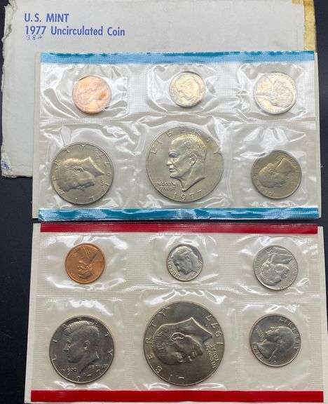 1977 U.S. Mint Uncirculated Coin Set - Sherwood Auctions