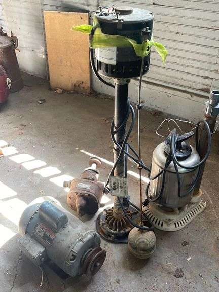 Sump Pumps, Electric Motor, & Rotary Pump - Sherwood Auctions
