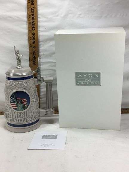 AVON America the Beautiful Collectible Stein - Sherwood Auctions