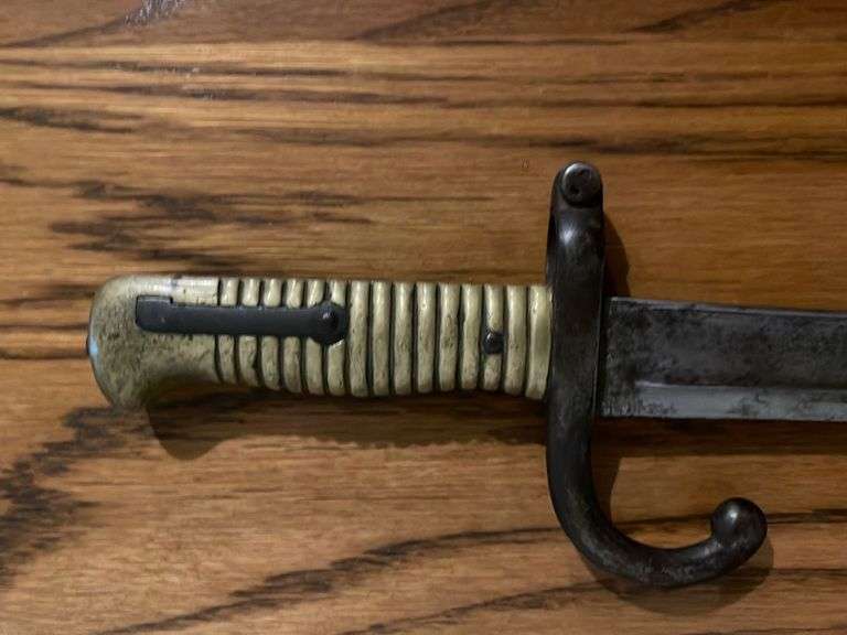 Civil War Sword, 22" Long Blade w/ Markings - Sherwood Auctions