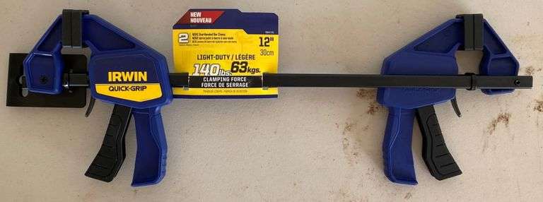 Irwin 12” One Handed Light Duty Bar Clamp - Sherwood Auctions