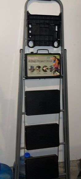 Skinny Mini Four Step Project Stool - Sherwood Auctions