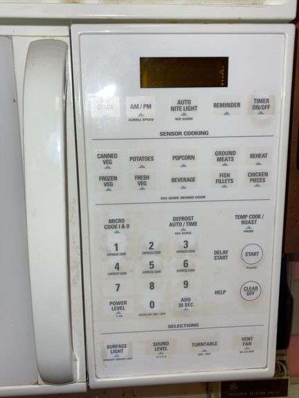 GE Spacemaker XL Sensor Microwave - Sherwood Auctions