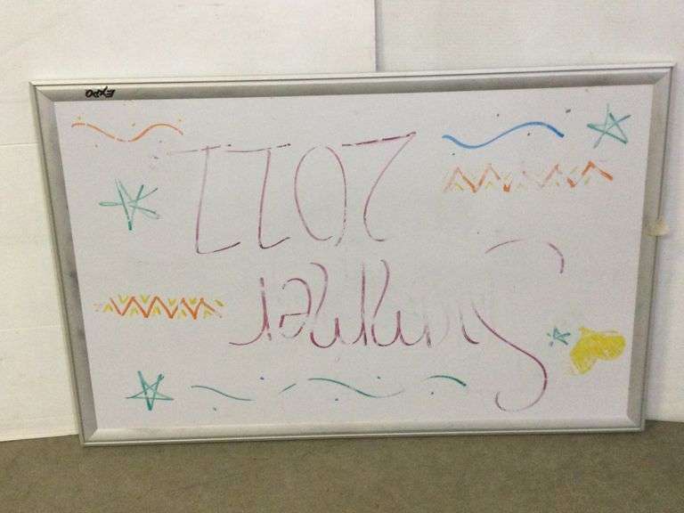 3” x 23” White Board & Poster - Sherwood Auctions