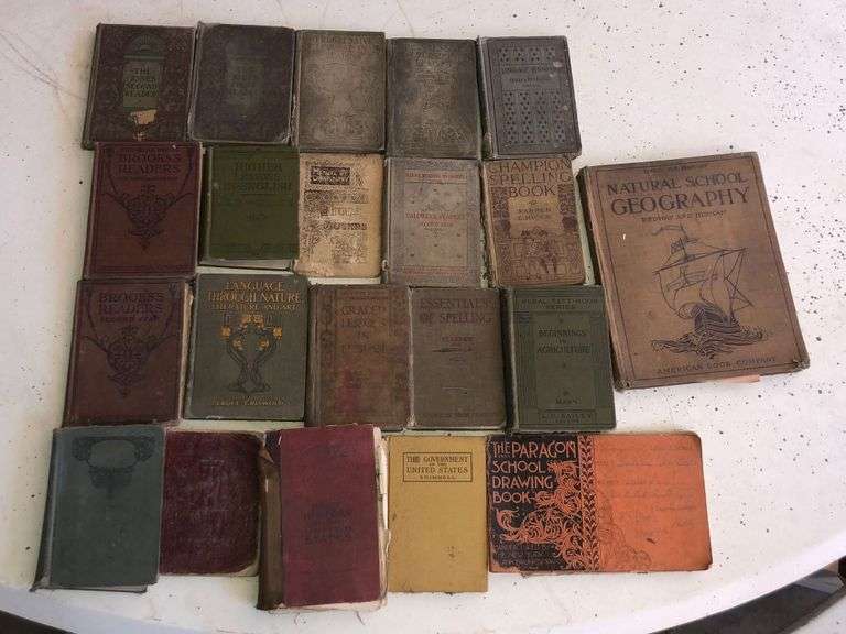 Collection of Antique School Books, late 1800's-early 1900's - Sherwood ...