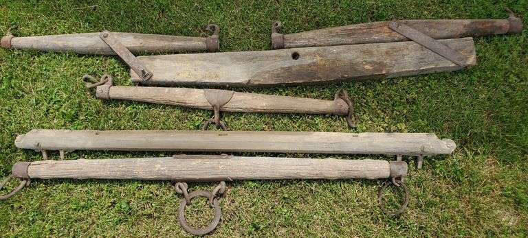 Antique Double Yoke & 3 Single Yokes - Sherwood Auctions