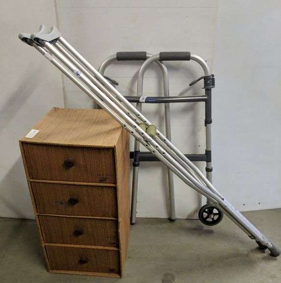 Walker, Crutches & Cardboard Storage - Sherwood Auctions