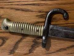 Civil War Sword, 22" Long Blade w/ Markings - Sherwood Auctions