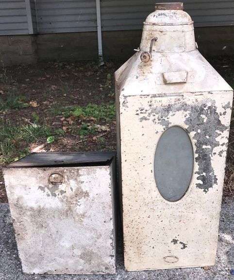 Old-Fashioned Antique Flour Sifter & Sugar Bin - Sherwood Auctions