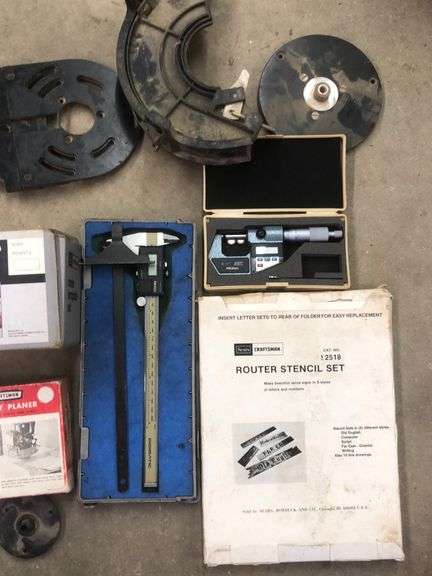 Router Template Set, Rotary Planer, Router Stencil Set - Sherwood Auctions