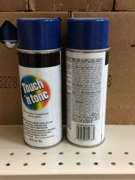 56 Cans Of Royal Blue Spray Paint - Sherwood Auctions