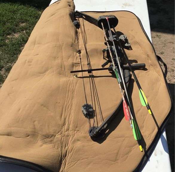 Darton USA Excel Compound Bow with Case and Arrows - Sherwood Auctions