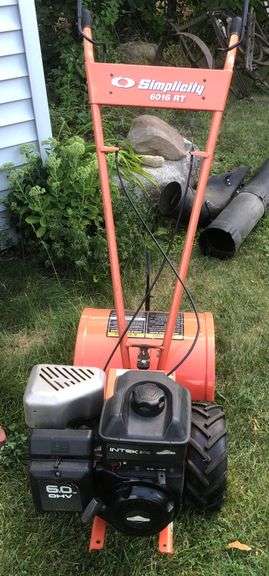 Simplicity Rototiller 6016 RT, 6 HP - Sherwood Auctions