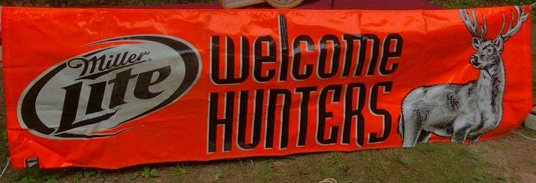 Miller Made The American Way Clock and Miller Lite Banner - Sherwood ...