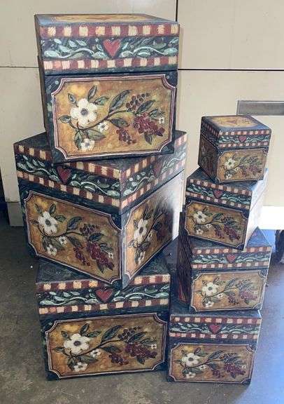 Stackable Decorative Boxes - Sherwood Auctions