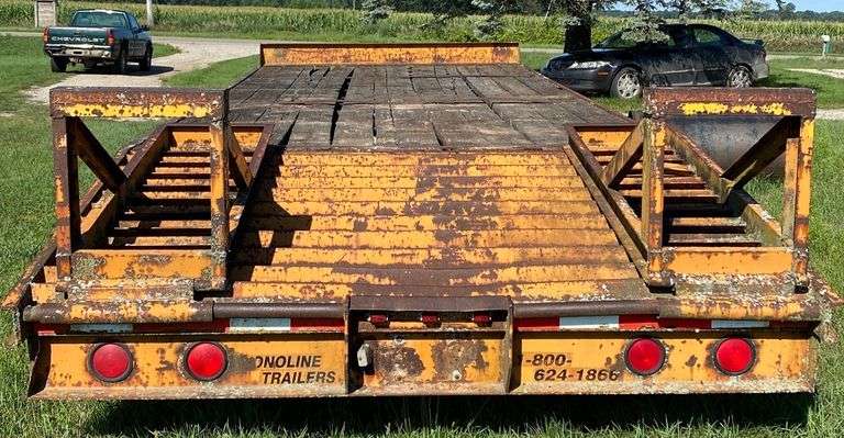 12 Ton Backhoe Pro Trailer w/ Pintle Hitch - Sherwood Auctions