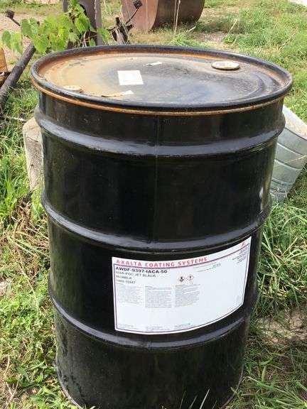 50 gallon Barrel With lid - Sherwood Auctions