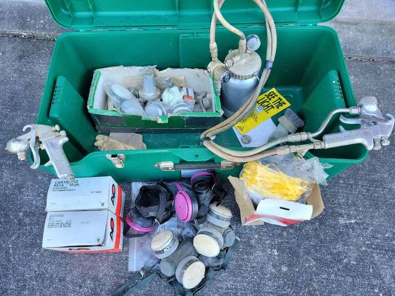 DeVilBiss Paint Guns, Paint Tank, Regulators, Masks + Filters ...