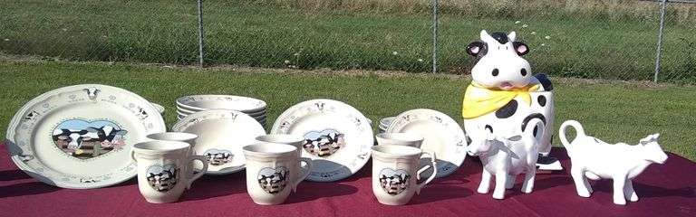 Whimsical Curious Cow Dinnerware and Collectibles - Sherwood Auctions