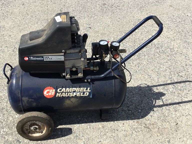 13 Gallon Campbell Hausfeld Air Compressor - Sherwood Auctions