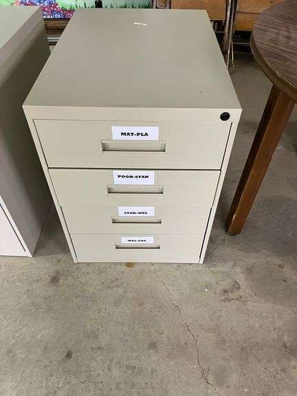 4 Drawer Card File Cabinet - Sherwood Auctions