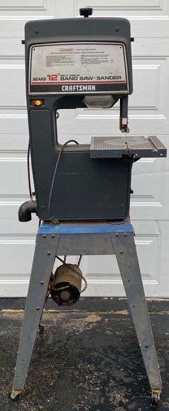 Sears 12” Craftsman Belt Drive Band Saw-Sander w/ Extra Blades ...
