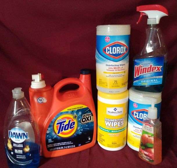 Household Cleaning Products, Dusters, Drying Rack, 3-Drawer Container ...