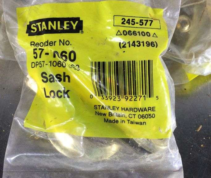 Stanley Sash Locks - Sherwood Auctions