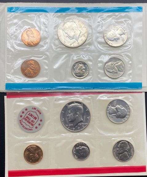 1972 U.S. Mint Uncirculated Coin Set - Sherwood Auctions