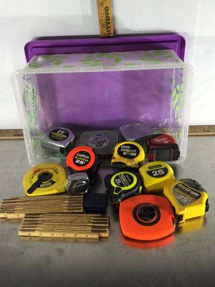 Tote With Measuring Tapes - Sherwood Auctions