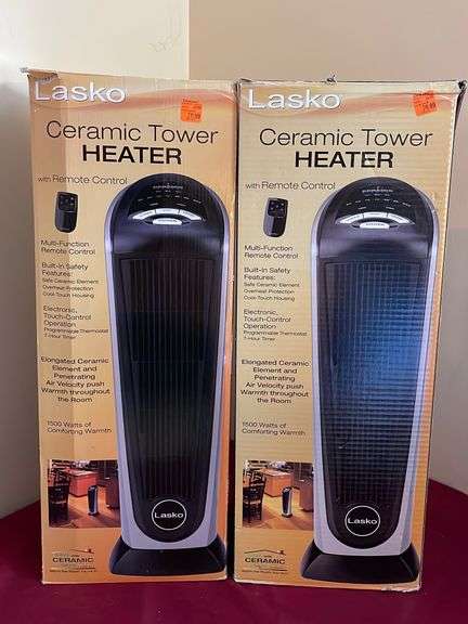 Lasko Ceramic Tower Heaters - Sherwood Auctions