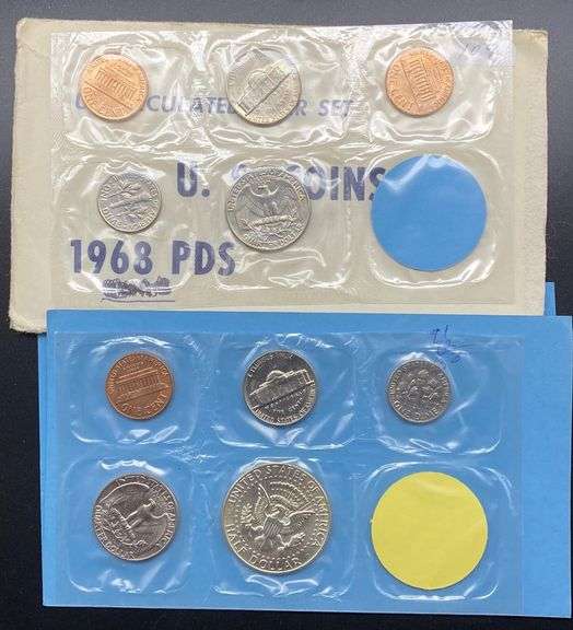 1968 PDS U.S. Mint Uncirculated Coin Set - Sherwood Auctions