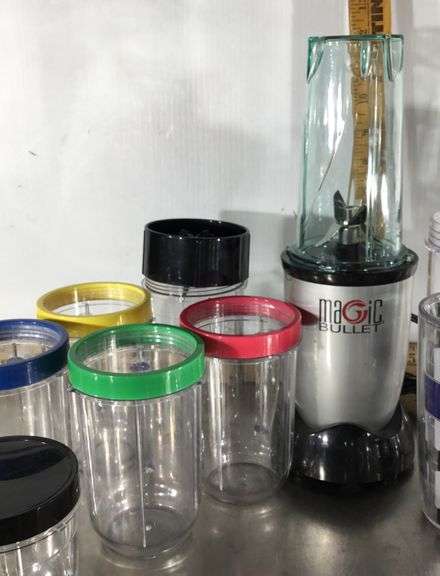 Cups, Magic Bullet With Attachments - Sherwood Auctions