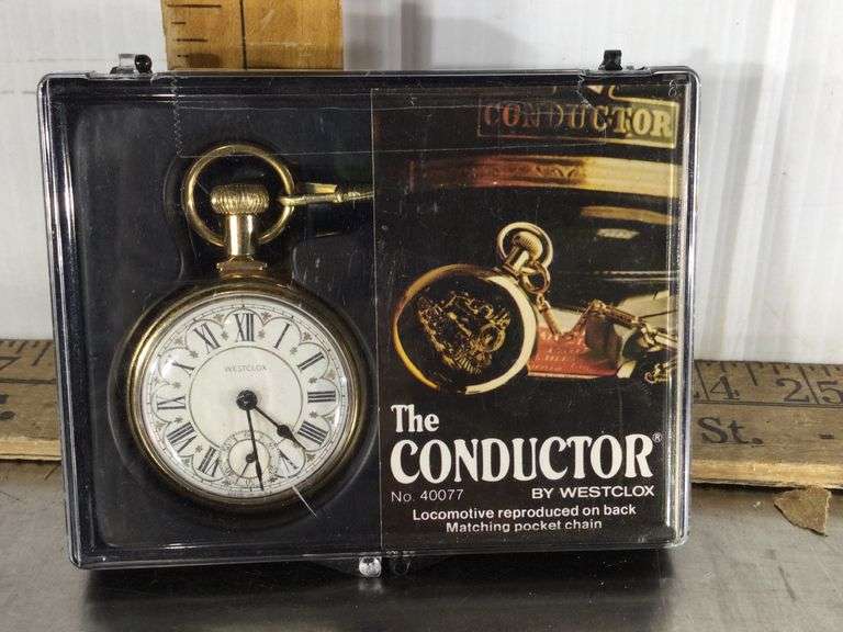 The Conductor Pocket Watch by Westclox - Sherwood Auctions